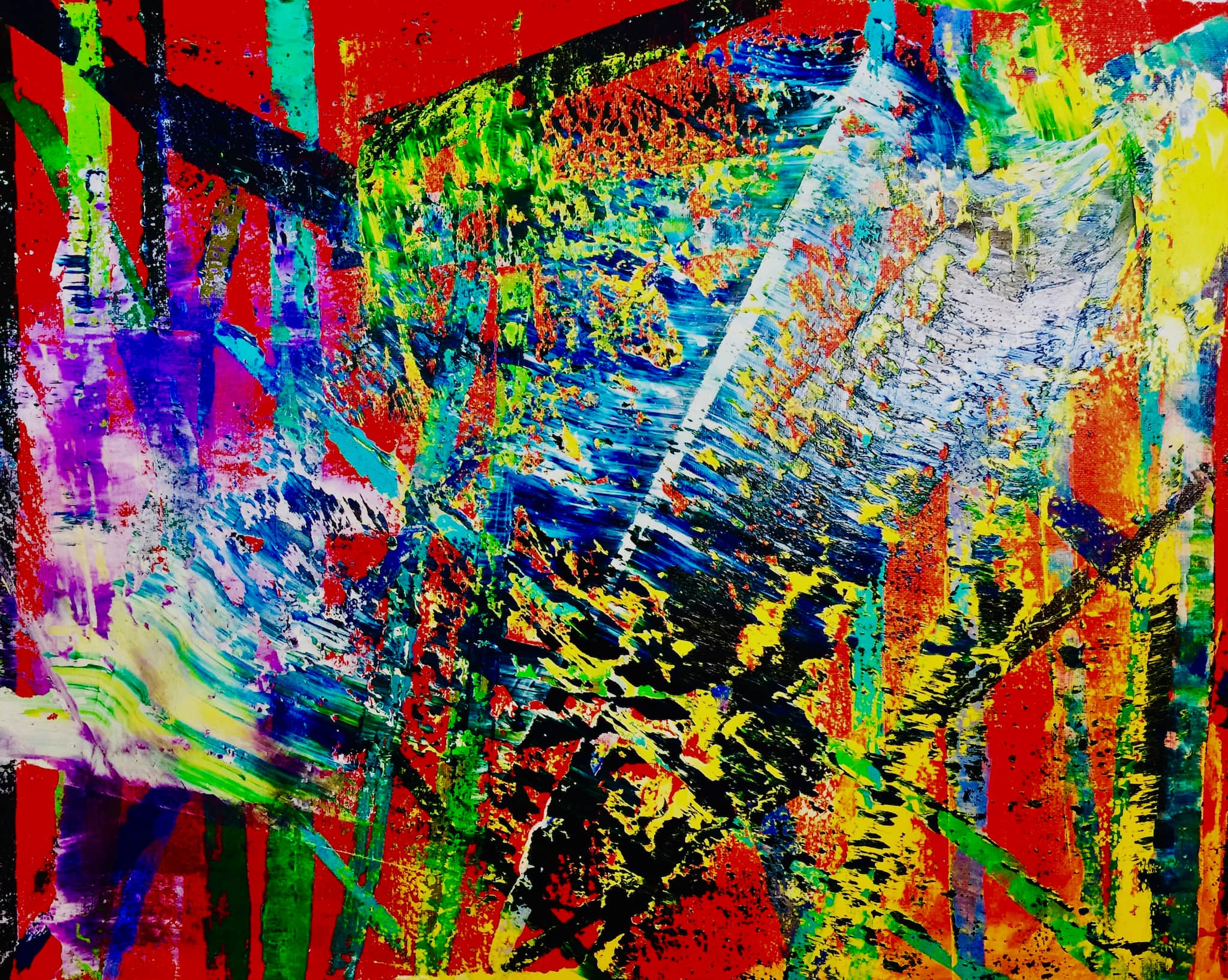 Swoosh! – Abstract Oil Painting | Maria-Victoria Checa – Checa Art