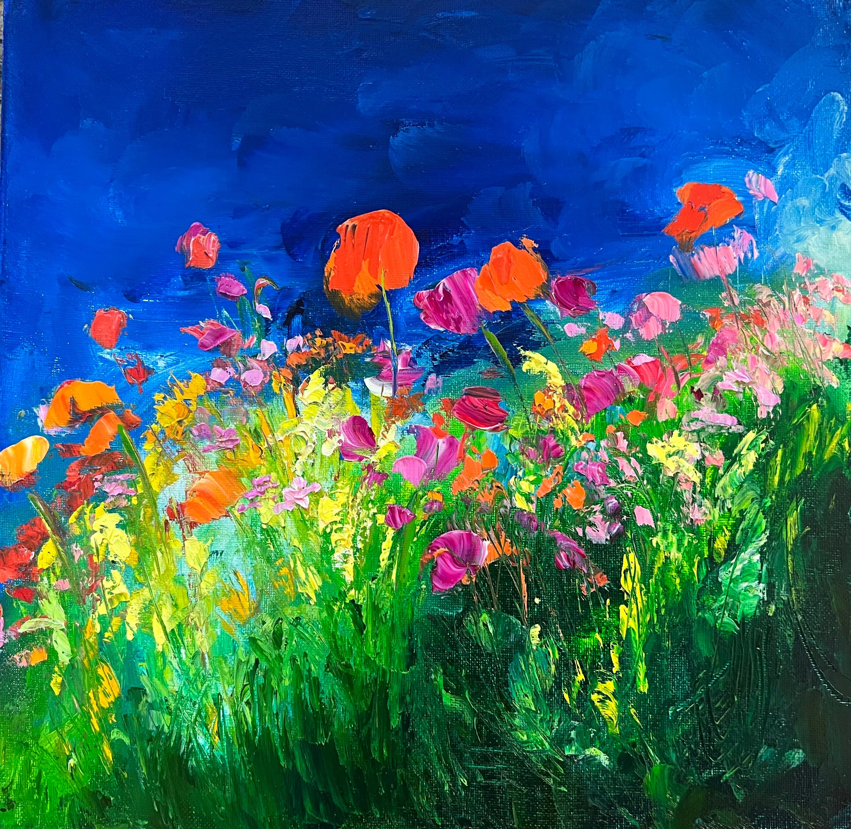 Mini Midnight Dream, OIL, 12" x 12" – Checa Art